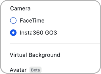 Insta360 go3 Camera Tutorial-Webcam Mode